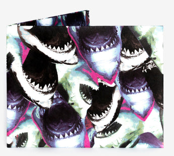 Paperwallet ‘Shark Feed’ Tyvek Slim Bifold Wallet w/ RFID Protection ...
