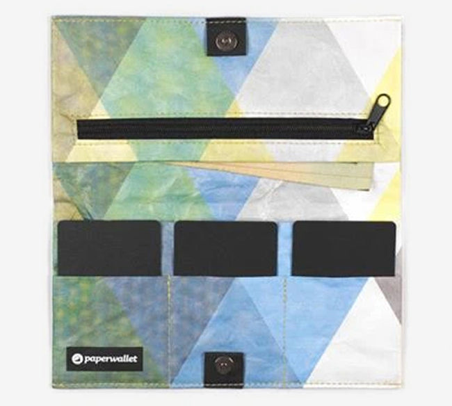 'MOIRE TRIANGLES' Minimalist Clutch Wallet | Paperwallet