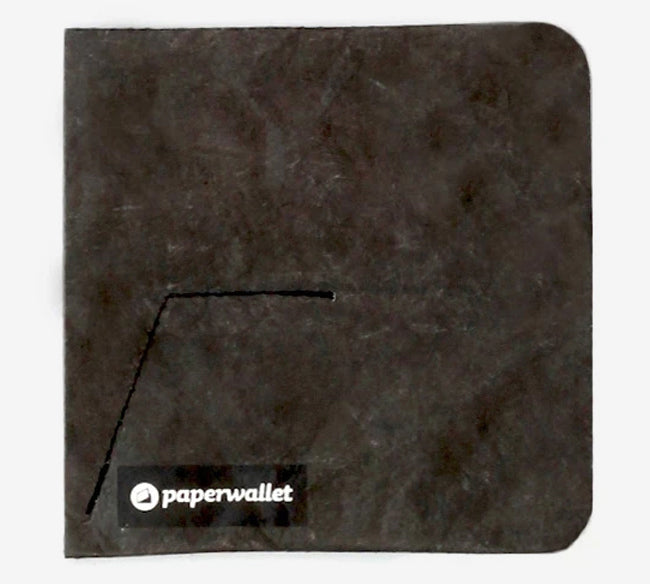 'Solid Black' Minimalist Coin Wallet | Paperwallet