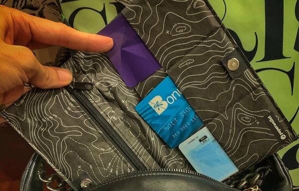 Paperwallet 'Botanic’ Tyvek Clutch Wallet w/ RFID Protection - 9.7 cm x 18 cm