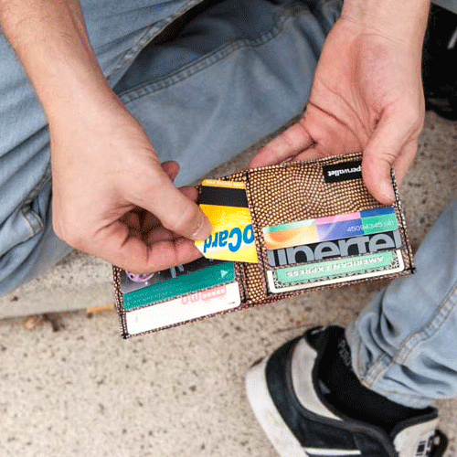 'CORNEAL ARRAY' Men's Flat Wallet | Paperwallet